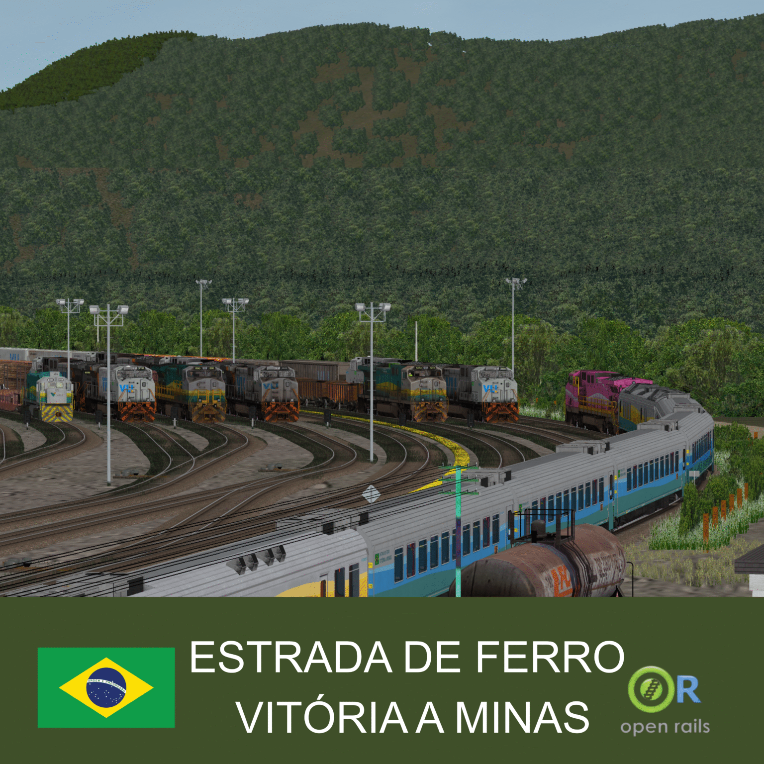 Open Rails Brasil Route Estrada De Ferro Vitória A Minas Central De